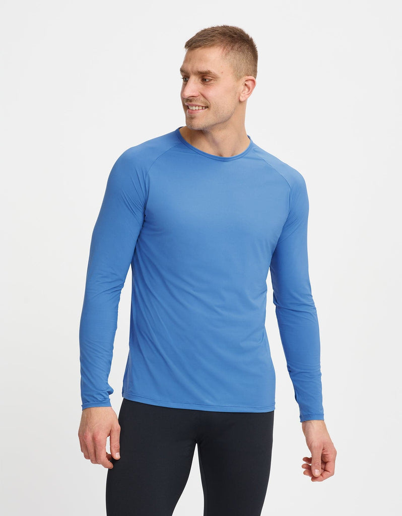 Men's UPF 50+ Long Sleeve Sun Protective Base Layer, Sun Protection Top ...